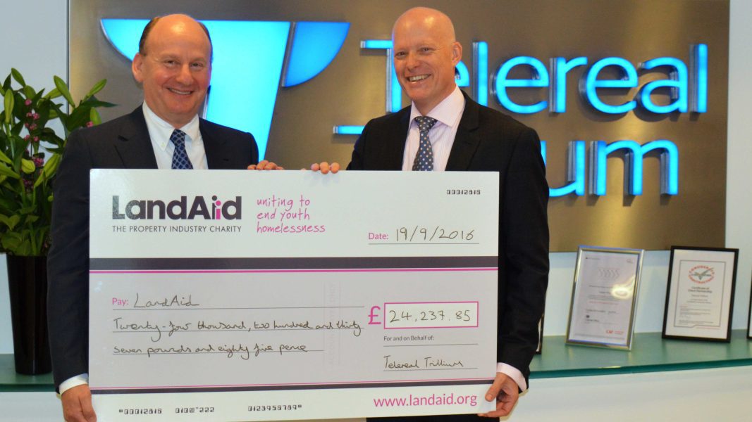 Telereal Trillium ‘give a little love’ to LandAid - LandAid