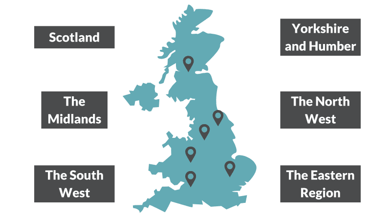 LandAid’s Regional Hubs in the UK - LandAid